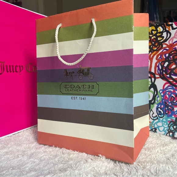 Coach | Bags | Coach Legacy Stripe Anniversary Paper Retail Shopping ...